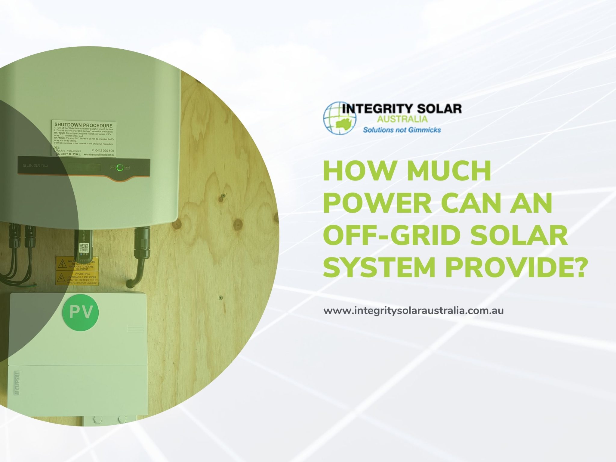 Off-Grid Solar Systems for Gympie Homes | Power Options